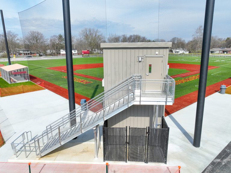 Scecina High School 8×12 Two-Story Press Box – Sightlines Athletic ...