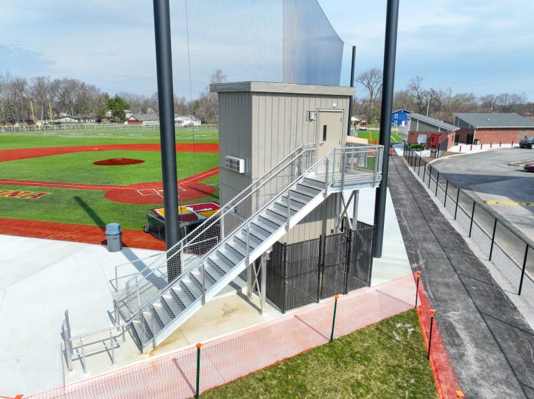 Scecina High School 8×12 Two-Story Press Box – Sightlines Athletic ...